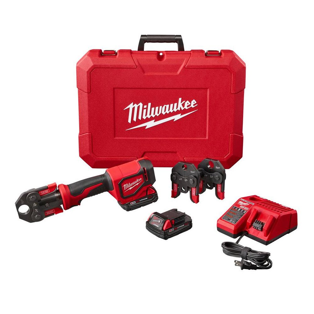井草快適ショップMilwaukee 2674-22C Short Throw Press Tool Kit w PEX Crimp Jaws 正規品