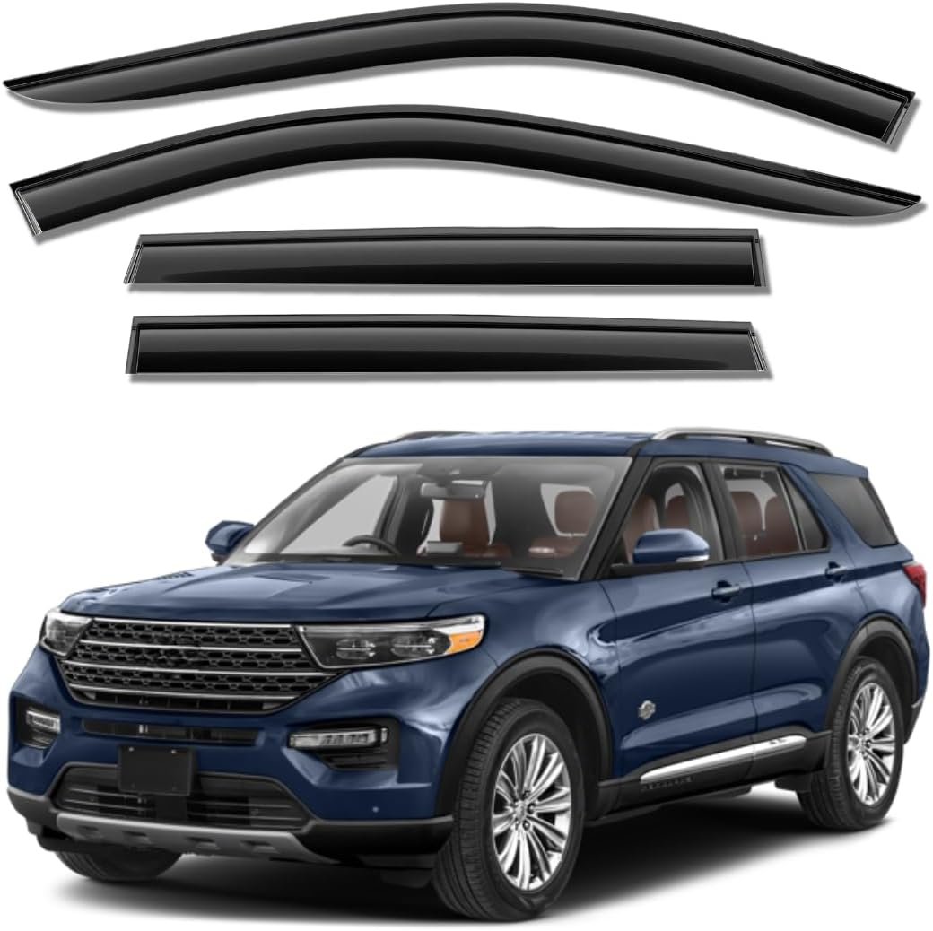 Amazon.com: ROMAL Rain Guards for Ford Explorer 2020-2024 - Extra ...