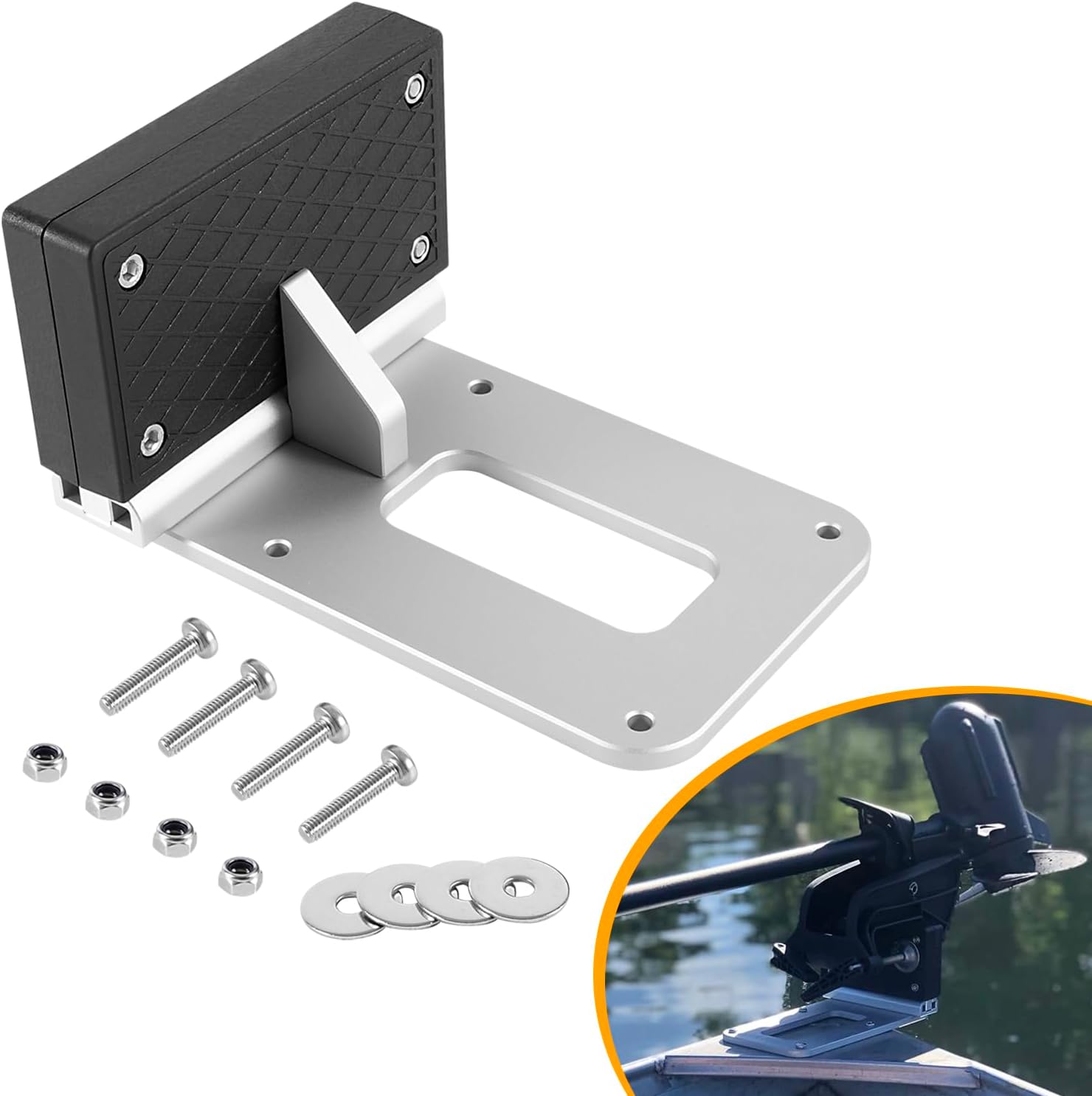 Sunluway Universal Transom Trolling Motor Mount for Kayaks/Kayak Marine ...