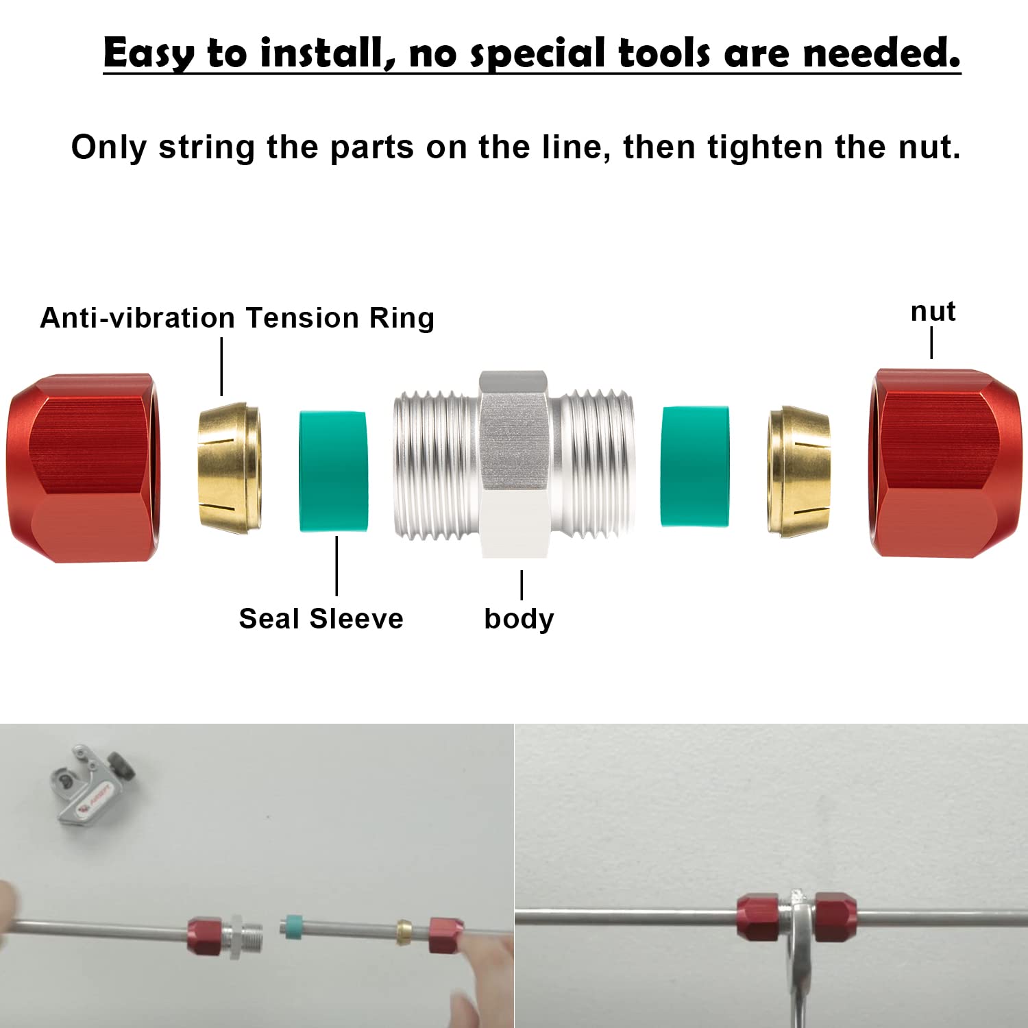 Snapklik.com : 800-640 Line Splice Connector Splicer Coupler For 5/8 ...