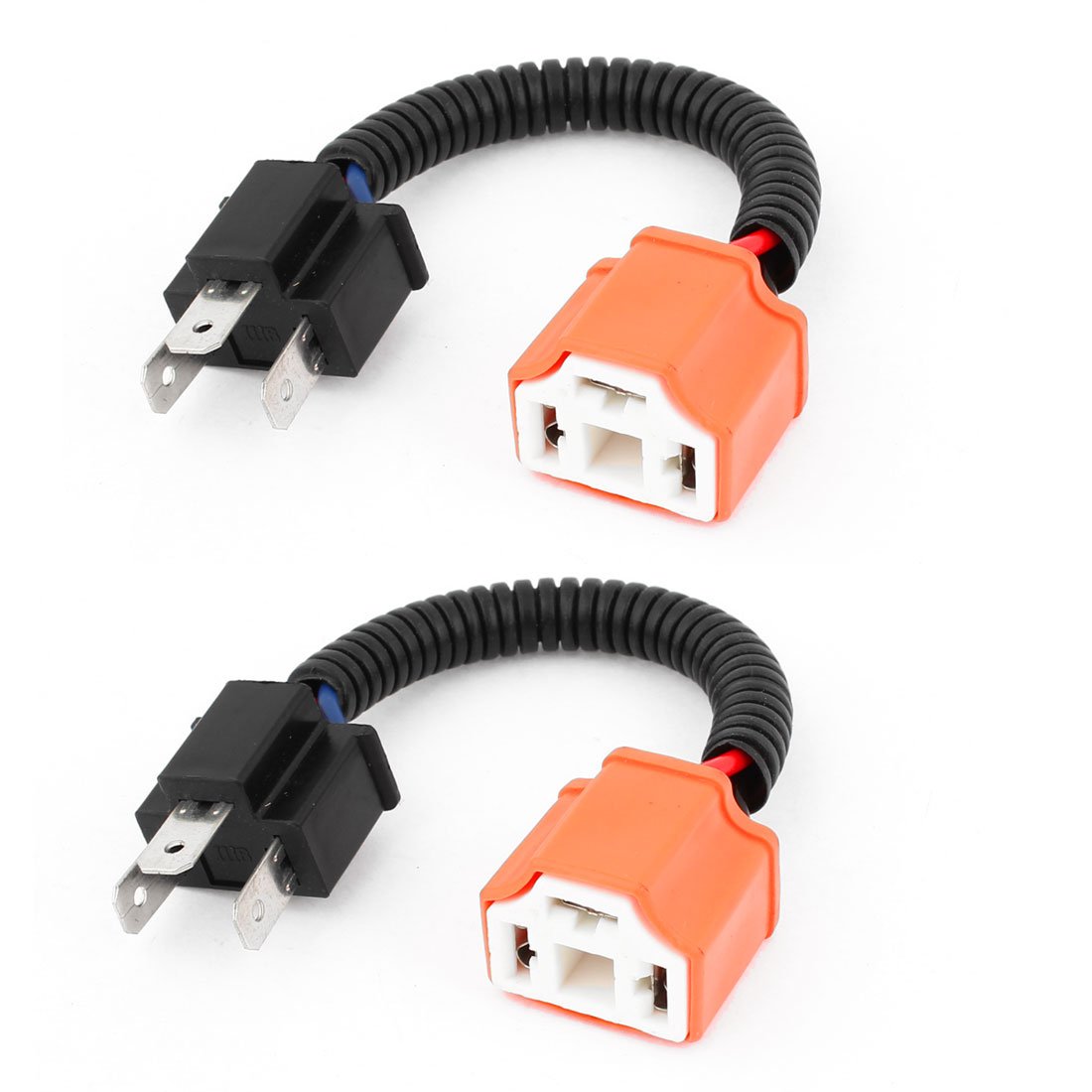 2 Pcs Car H4 Fog Light Plastic Shell Wiring Harness Adapter Socket ...