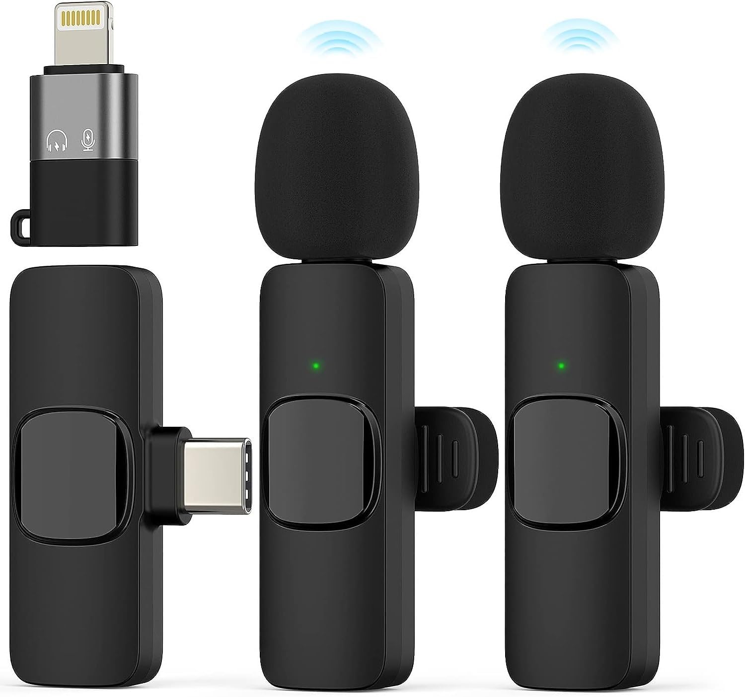STORMIC K9 Wireless Microphone Digital Mini Portable Recording Clip Mic ...