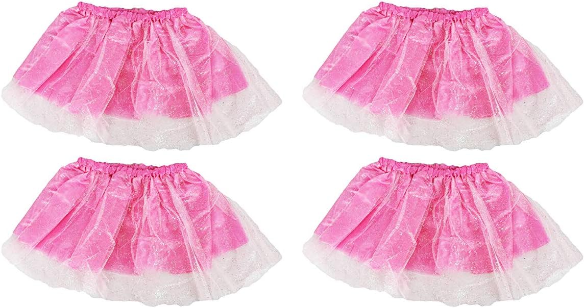 Amazon.com: Black Duck Brand Set of 4 Costume Glitter Tutus! Fairy Tutu ...