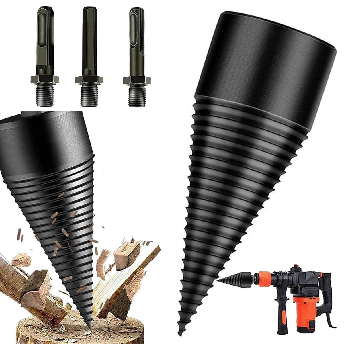 Festberg - Bohrer Spaltet Holz in Sekunden, Festberg Bohrer, 32/42mm ...