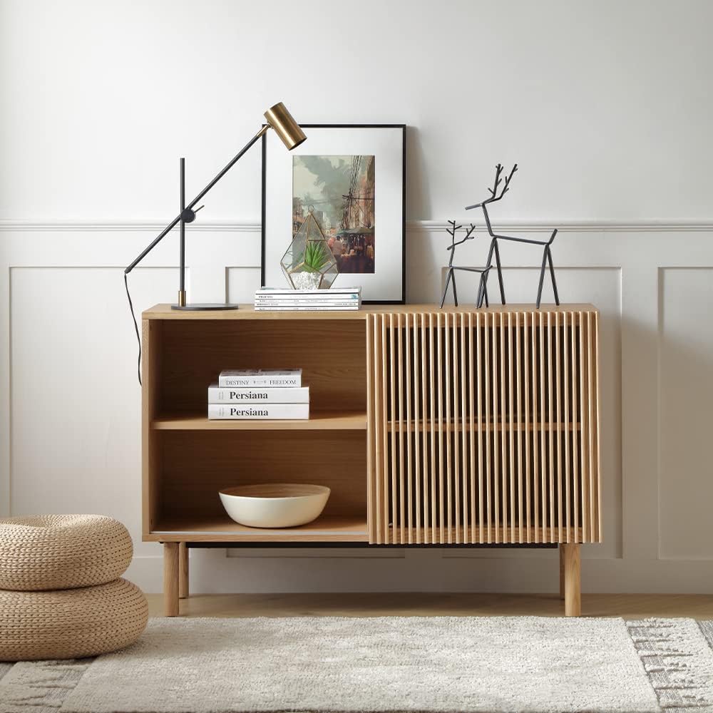 Amazon.com: LyuHome Wood Storage Cabinet Buffet Sideboard Buffet ...