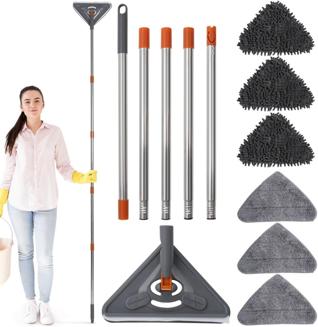Amazon.com: 85 Inch Wall Mop Wall Cleaner with Long Handle, 360 ...