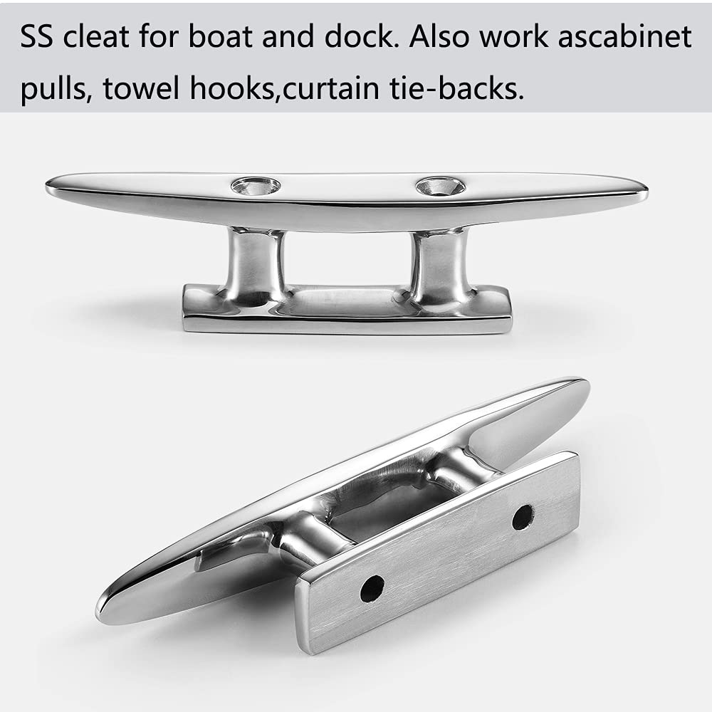 Snapklik.com : Boat Cleat Open Base Boat Cleat 5 Inch, Dock Cleat 316 ...