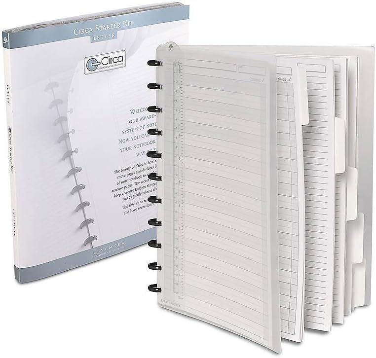 Levenger Circa Discbound Customizable Notebook Starter Kit with ...