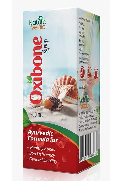 Nature Vedic Oxibone Syrup Ayurvedic Calcium & Iron Supplement For ...