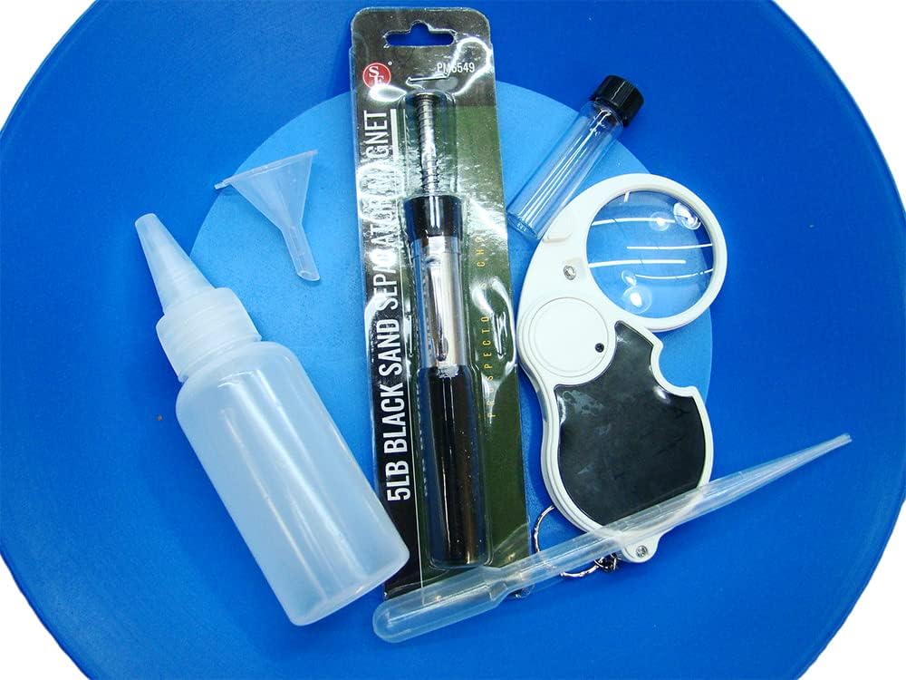 Amazon.com: 11" Blue Falcon Cleaning/Finishing Gold Pan Kit USA Made ...