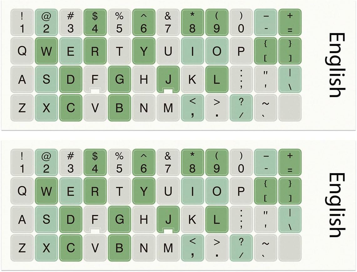 Amazon.com: Baoulee 2pcs Universal English Alphabet Keyboard Stickers ...