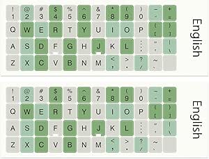 Amazon.com: Baoulee 2pcs Universal English Alphabet Keyboard Stickers ...