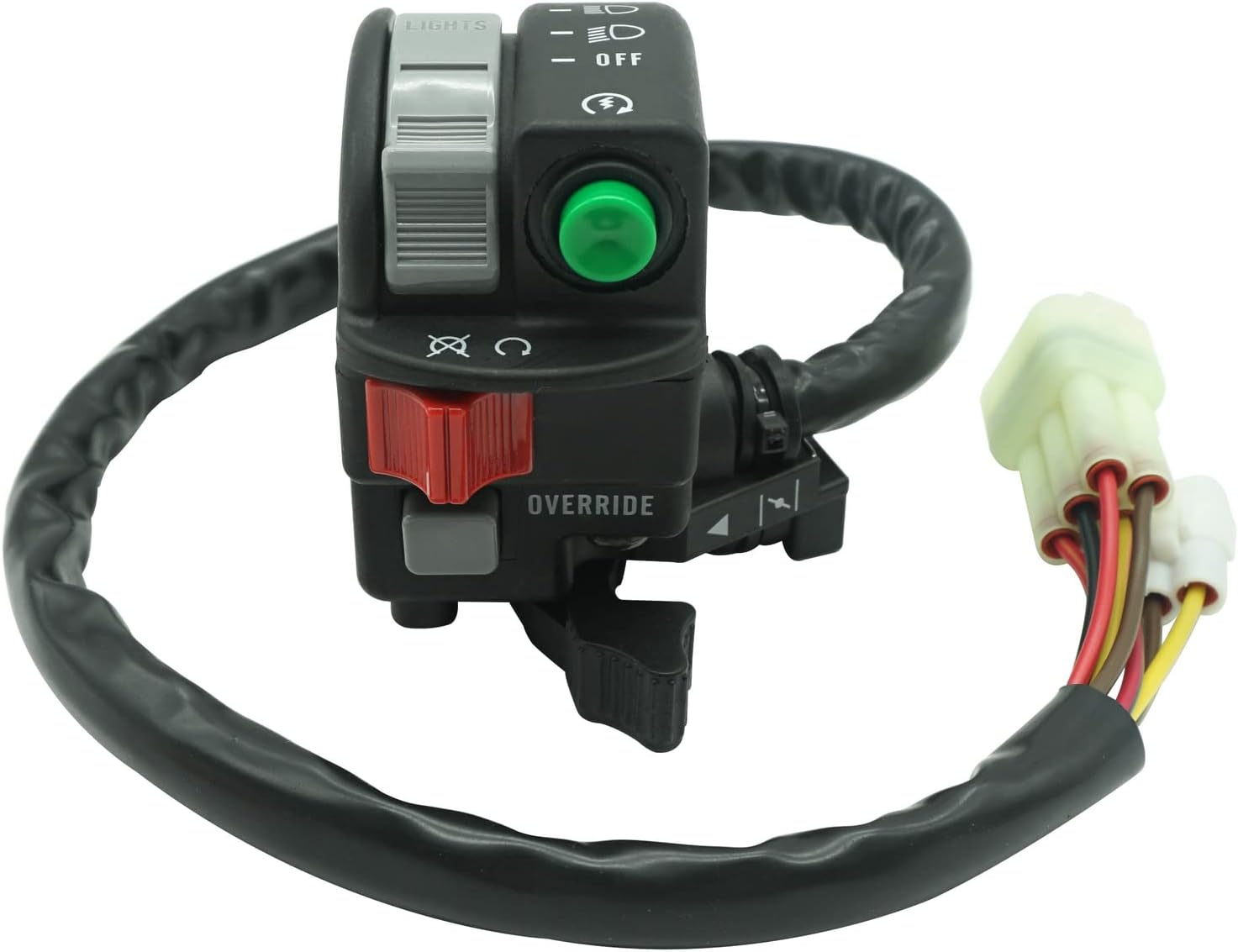 Amazon.com: M MATI Left Handlebar Start Stop Headlight Override Switch ...