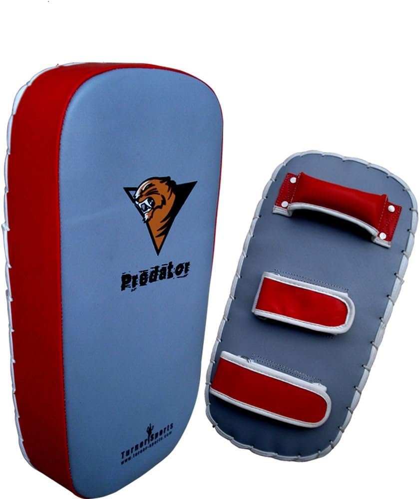 Amazon.com : TurnerMAX Leather Thai Kick Boxing Strike Arm Pad MMA ...
