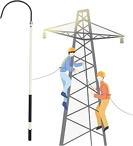 Amazon.com: High Voltage Insulated Rescue Hook,Life-Saving Insulated ...