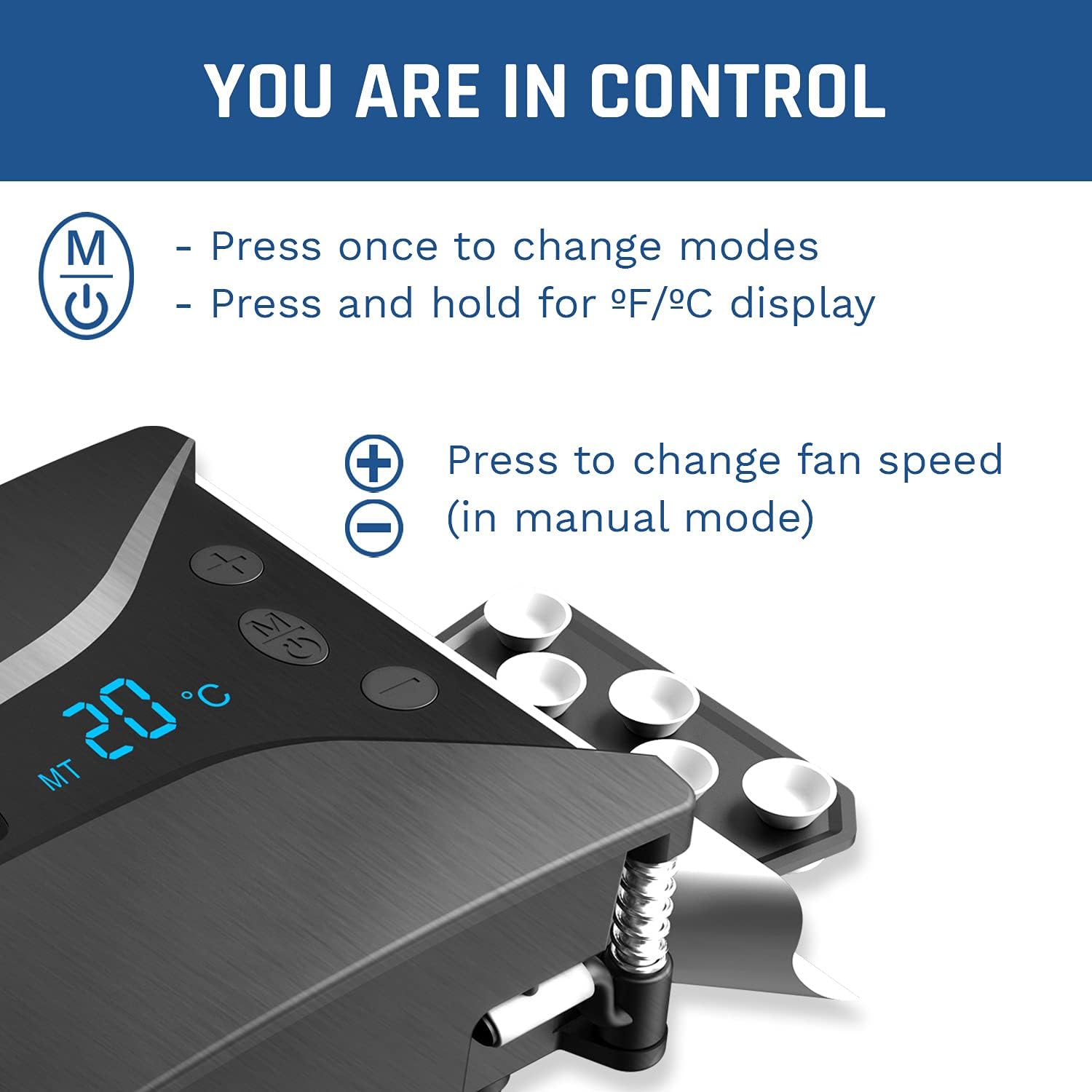 KLIM Tempest | Laptop Cooler With Vacuum Fan | Innovative Design for ...