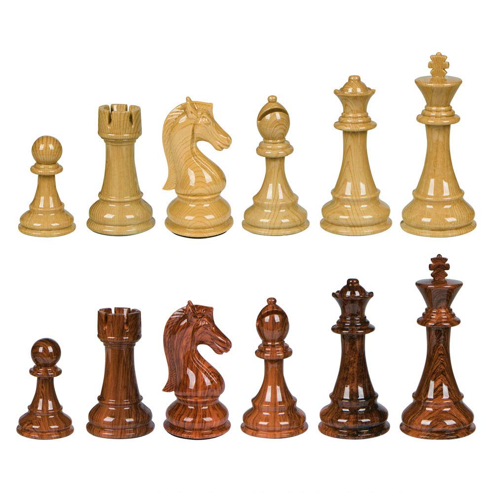 Buy Piper High Polymer Weighted Chess Pieces with 3 Inch King and Extra ...