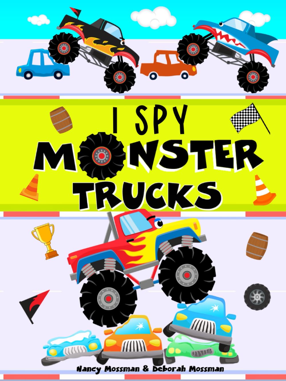 Monster Truck Book for Kids • I Spy Monster Trucks for Ages 3-4-5-6-7-8 ...