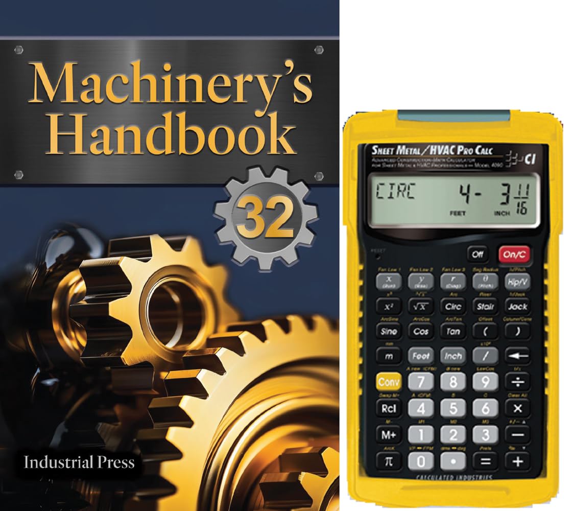 Machinery's Handbook 32nd Edition & 4090 Sheet Metal / HVAC Pro Calc ...