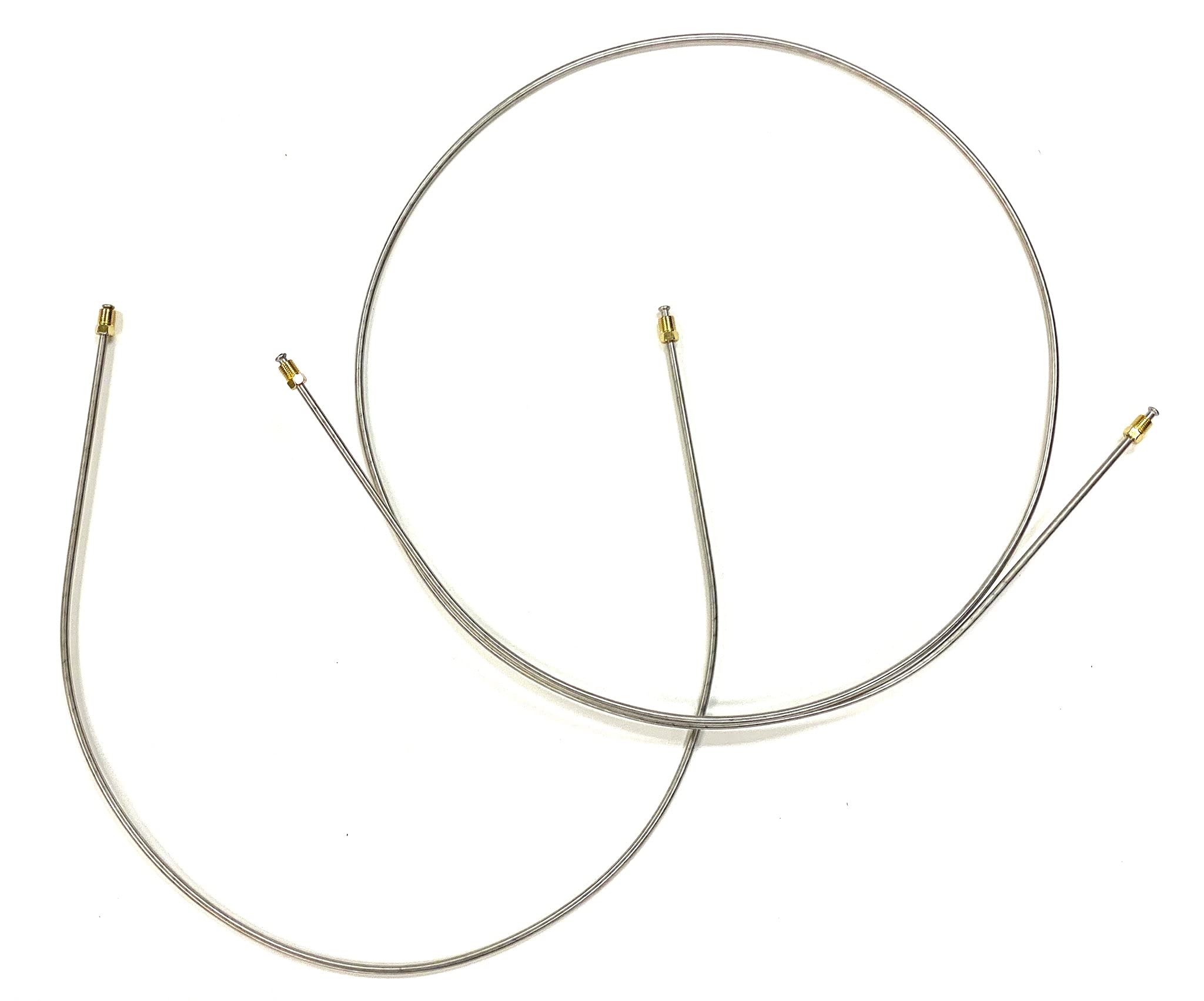 Amazon.com: Stainless Steel Rear Axle Brake Line Pair. Cut To Length ...