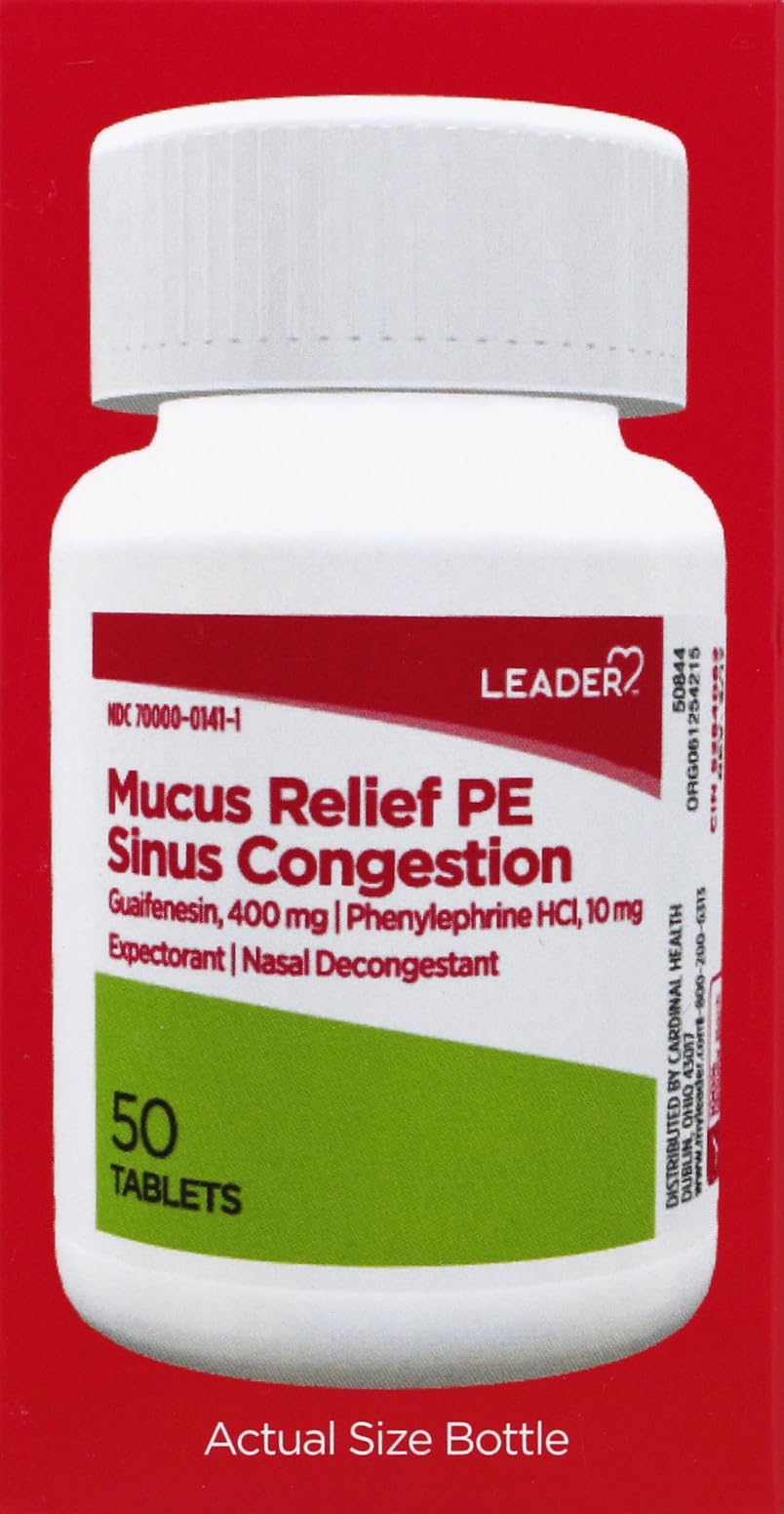 Snapklik.com : Mucus Relief PE Sinus Congestion, Expectorant; Nasal ...