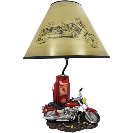 DWK Memory Lane Retro Motorcycle 19 Inch Table Lamp - Amazon.com