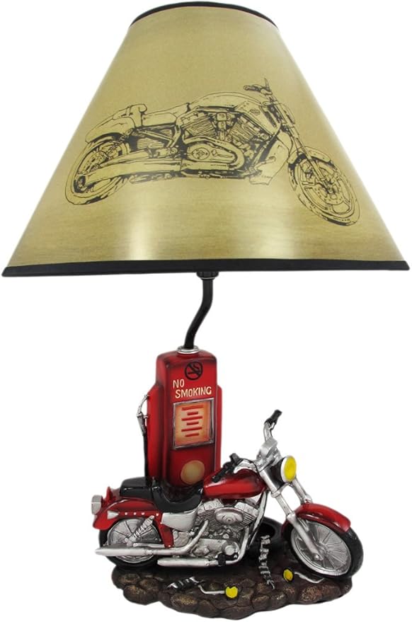 MEMORY LANE Retro Motorcycle 19 Inch Table Lamp - - Amazon.com
