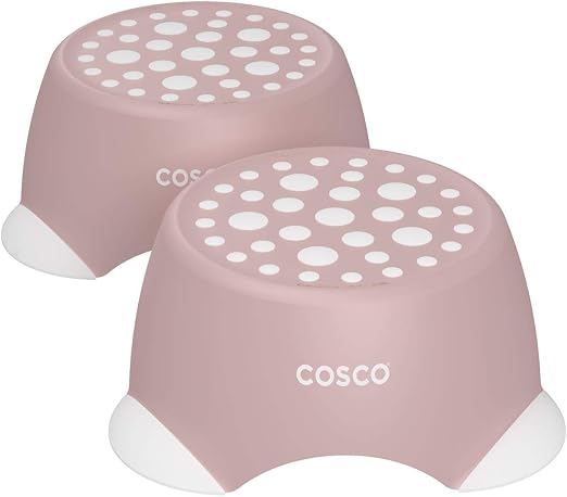Amazon.com: COSCO 11908PNK2E Kids Step Stool One-Step Pink 2 Pack : Baby