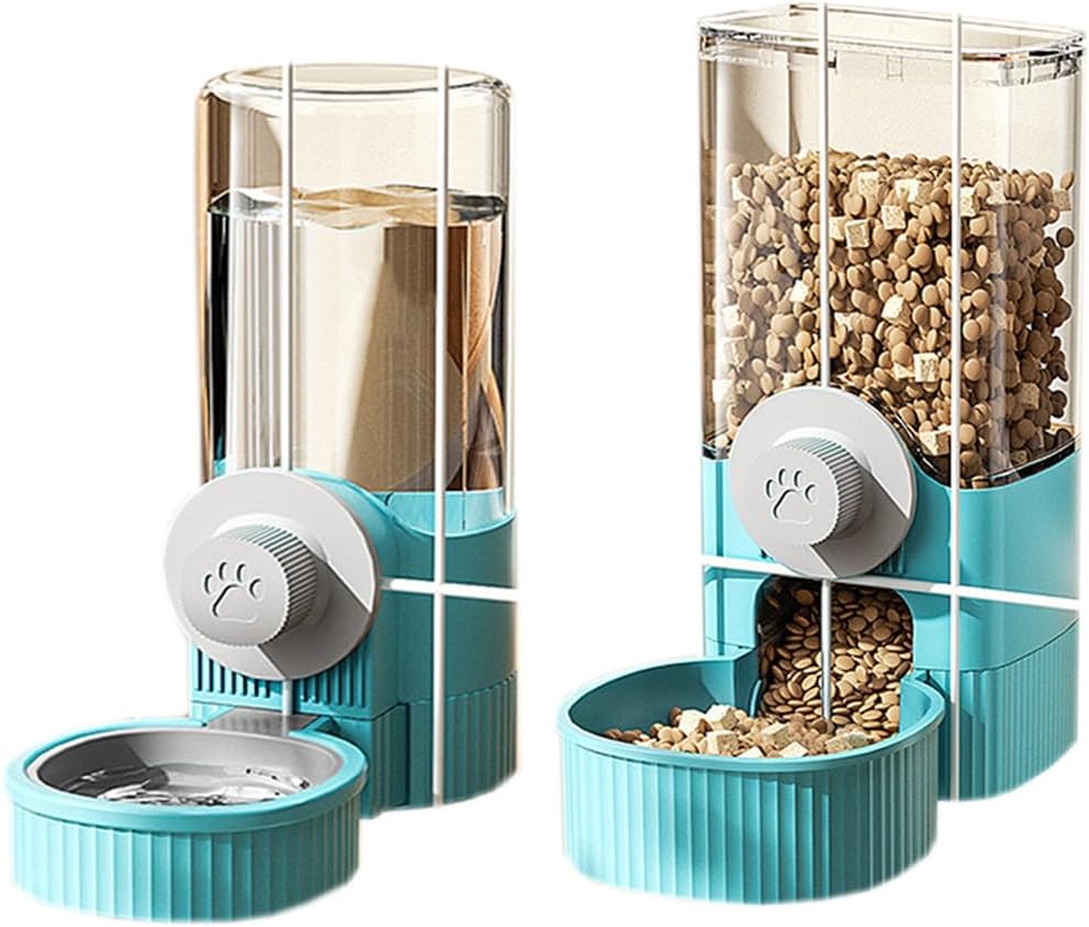 Amazon.com : Hanging Automatic Bunny Food Water Dispenser, Gravity ...