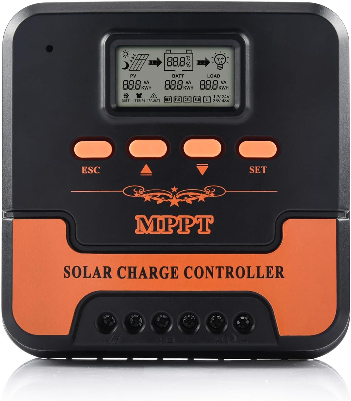 Amazon.com : EPEVER 10A MPPT Solar Charge Controller 12/24V DC ...