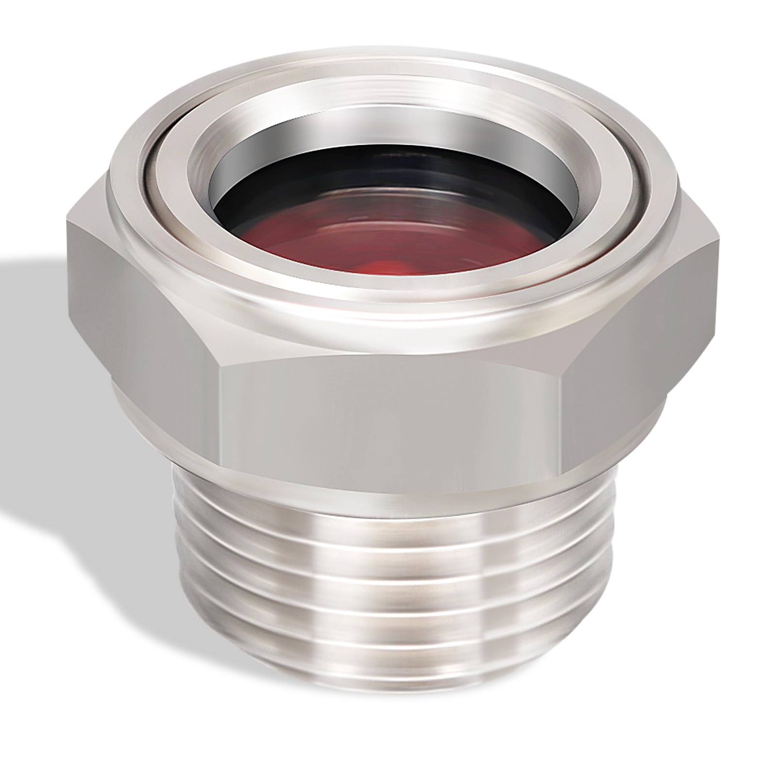 3 4npt Male 304 Stainless Steel Oil Sight Glass Hex | Desertcart INDIA