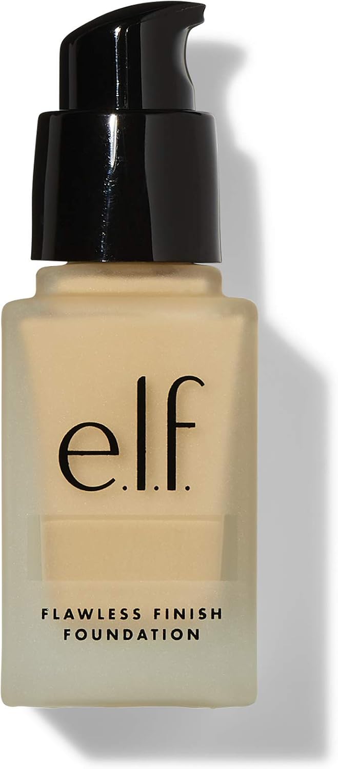 e.l.f. Flawless Finish Foundation, Lightweight & Medium Coverage, Semi ...