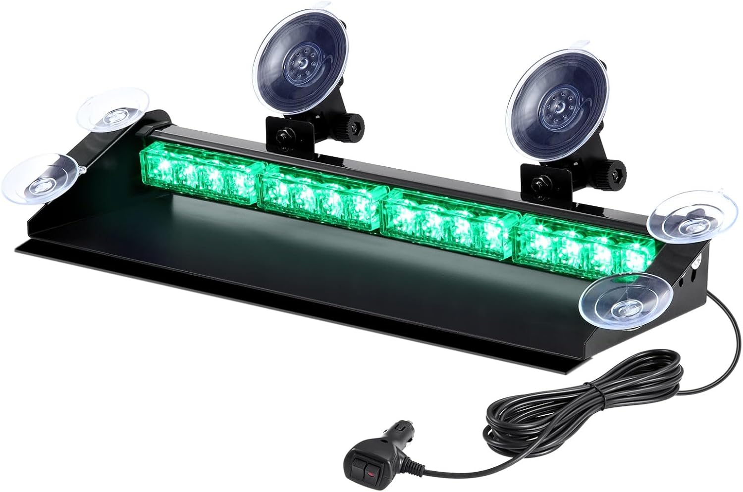 WOWTOU Aluminum Housing Green LED Emergency Strobe Dash Lights for ...