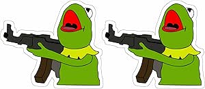 Amazon.com - Shooter Kermit Vinyl Waterproof Sticker Decal Car Laptop ...