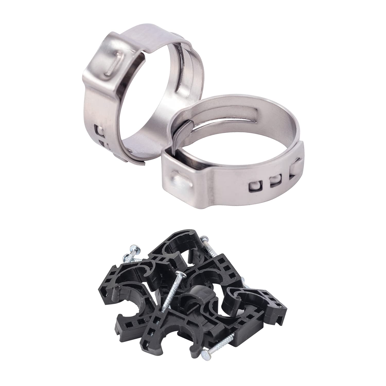 Snapklik.com : SUNGATOR 15-Pack 1 Inch PEX Cinch Clamp Rings, Stainless ...