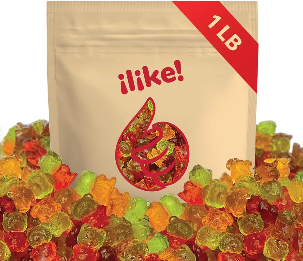 Amazon.com : Assorted 6 Color Gummy Bears | By Blue Clover Foods ...