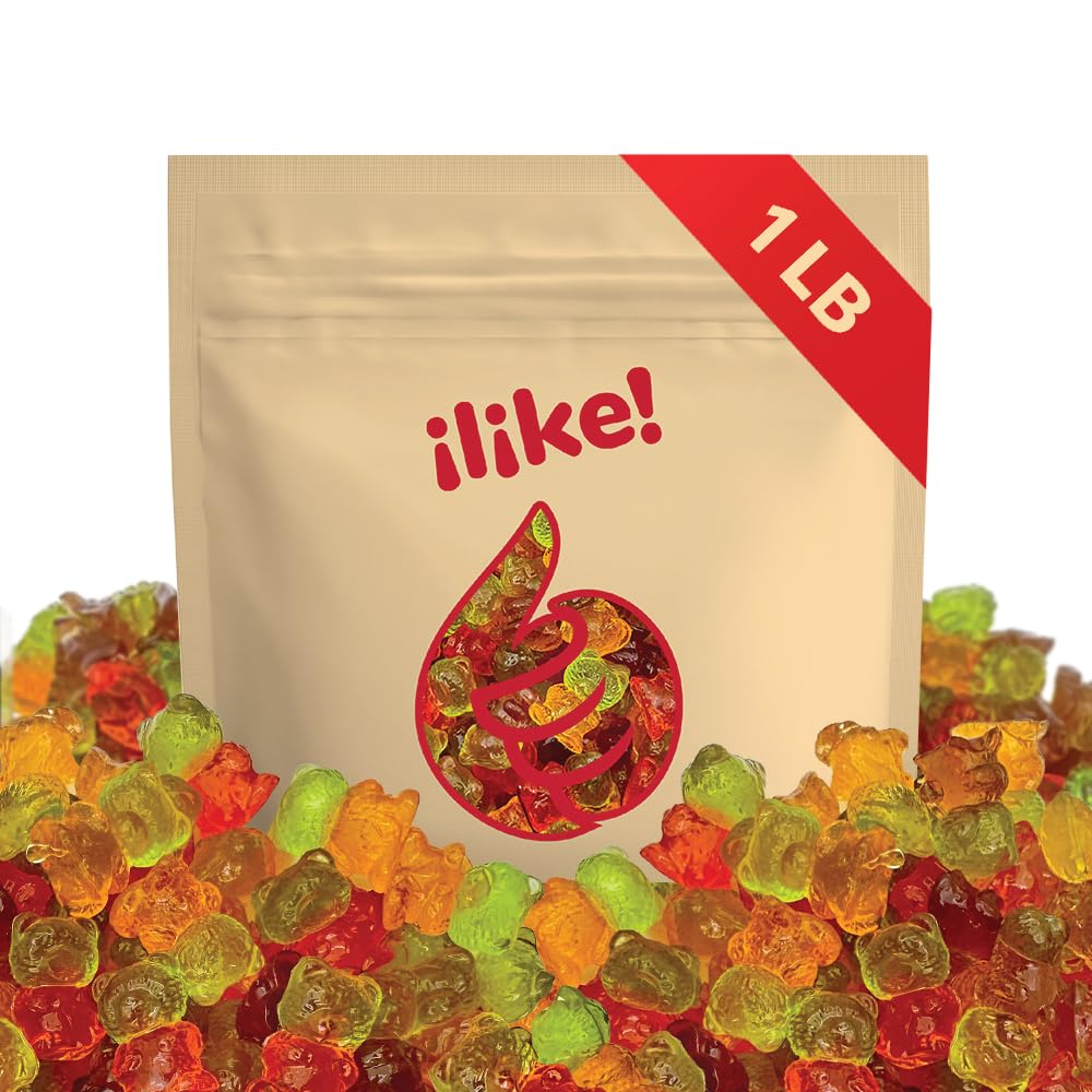 Amazon.com : Gummy Bears 3D Candy | 1-Pound Pack | Assorted Fruit ...