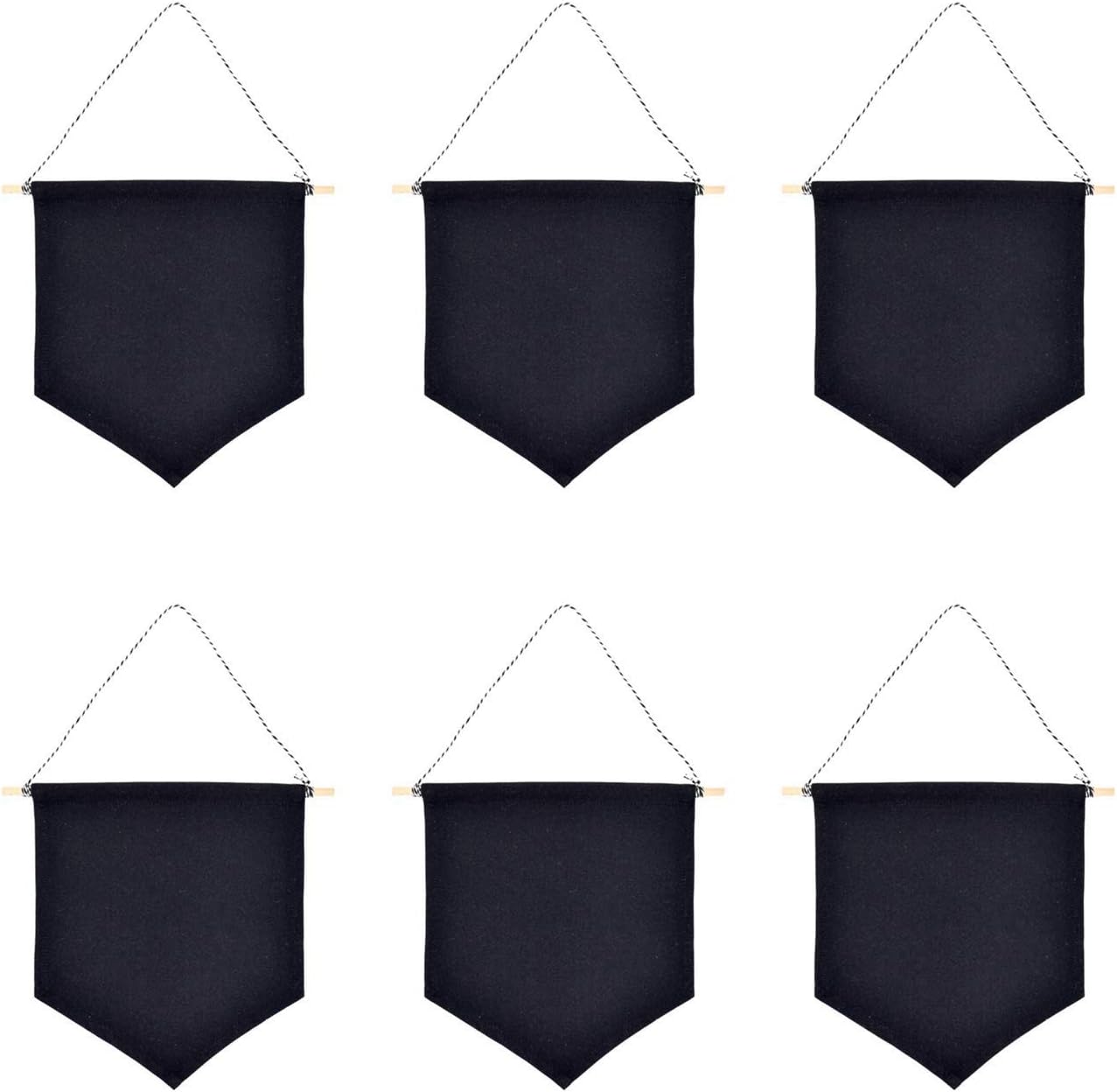 Amazon.com: TANG SONG 6PCS Wall Display Banners Blank Canvas Banner ...