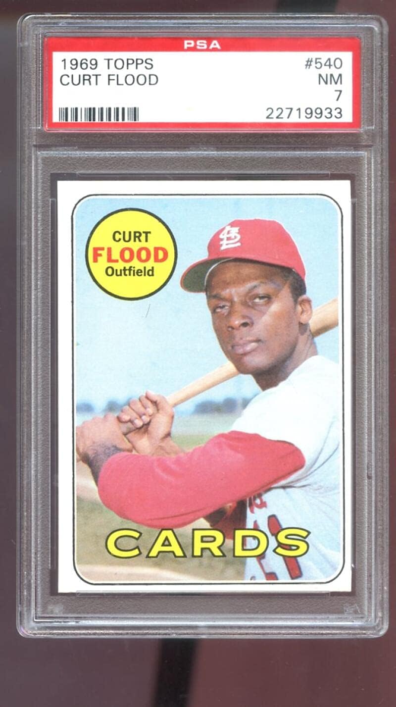 Amazon.com: 1969 Topps #540 Curt Flood St. Louis Cardinals PSA 7 Graded ...