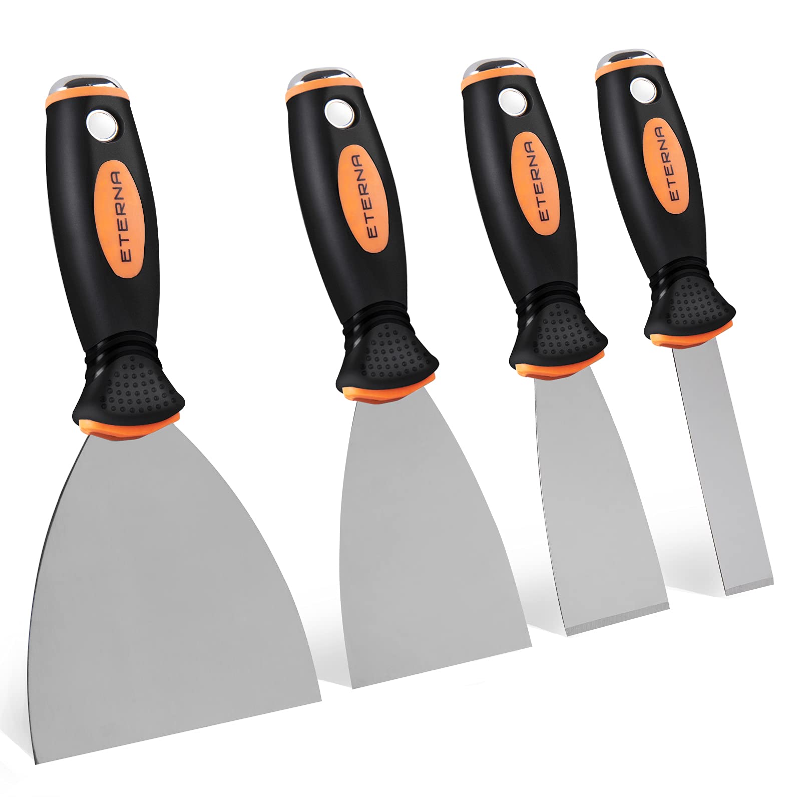 Buy ETERNA 4 Piece Putty Scrapers, Spackle , Stainless Steel Scraper ...