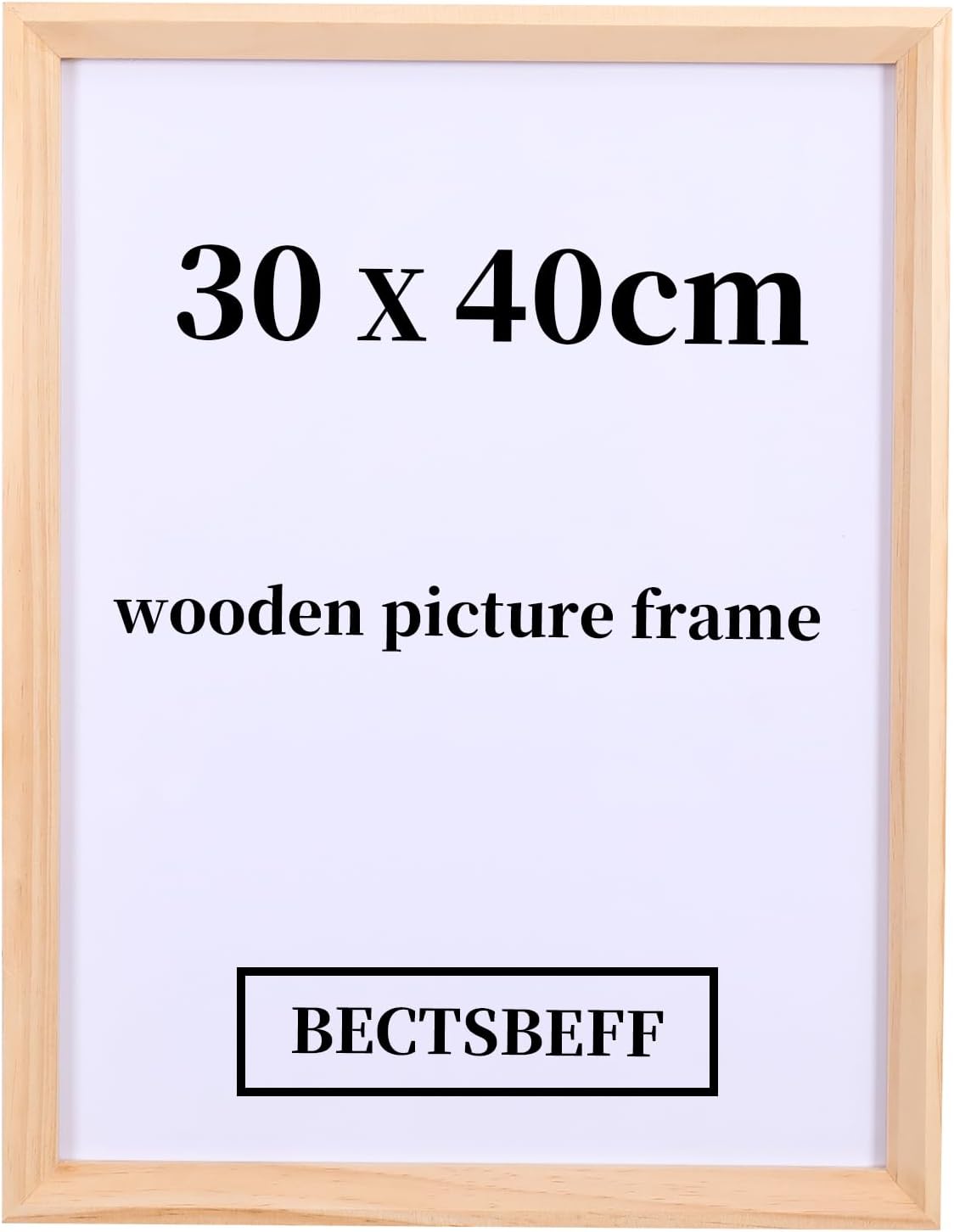 30 x 40cm Oak Wooden Picture Frame for Wall - Large Photo frame for ...