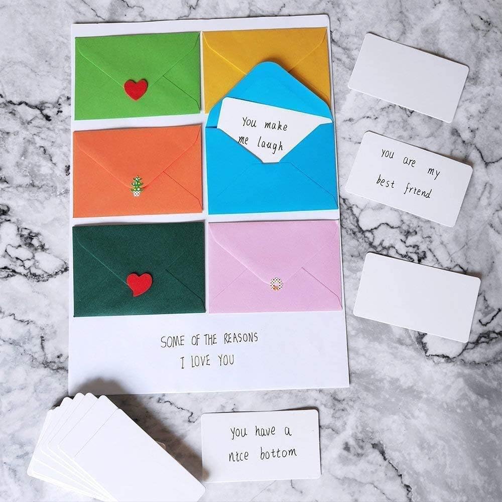 Blank Craft Paper, Message Word Card 200 Pieces Craft Cardboard Word ...