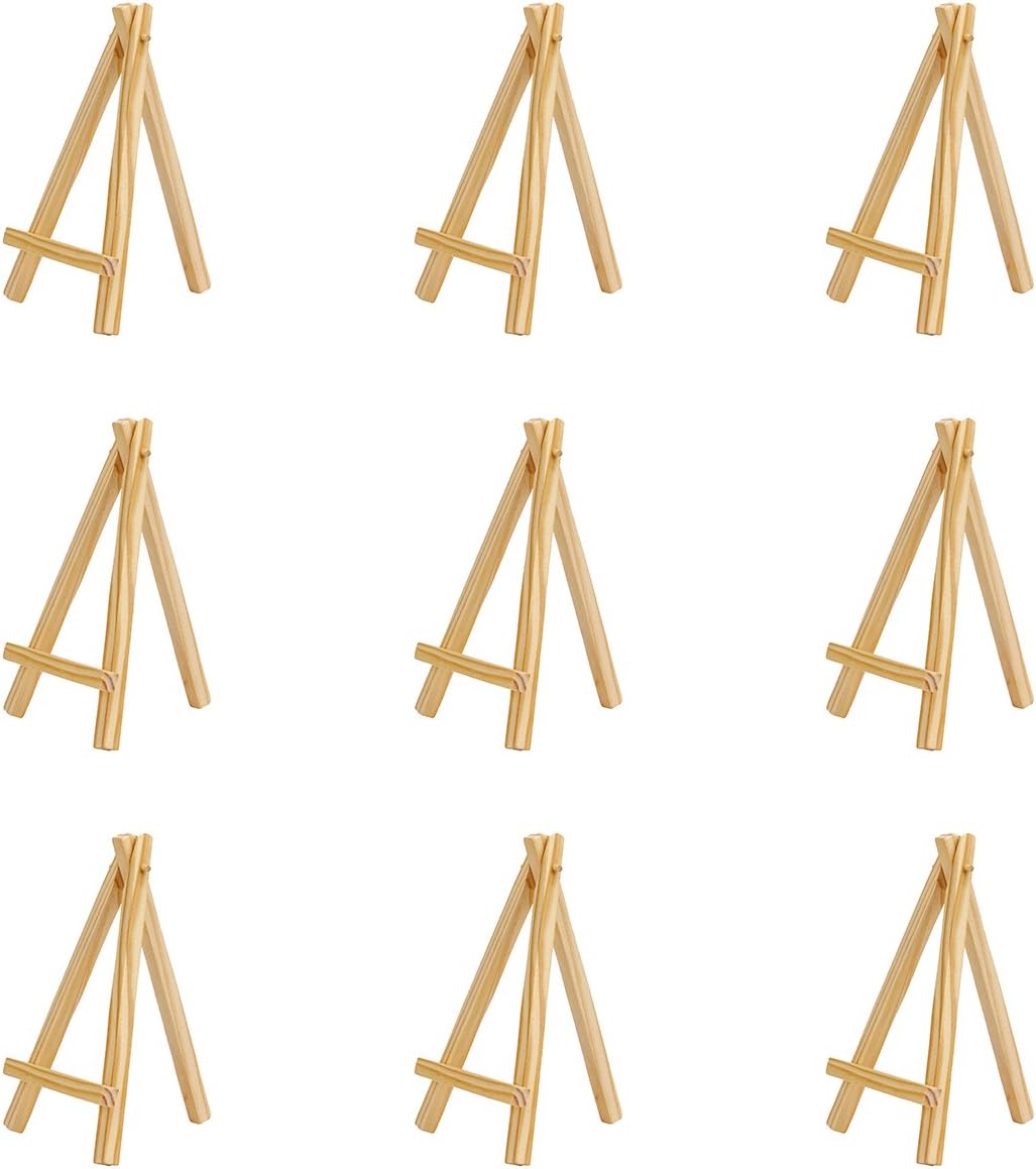 Amazon.com: Mini Wooden Easels Display - 3Inch Mini Easel & Canvas ...