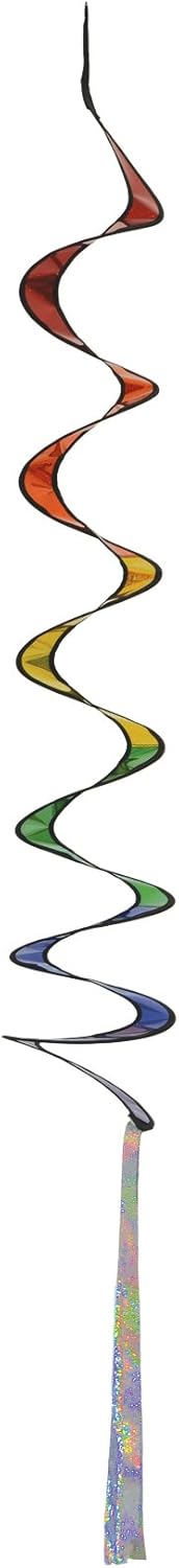 Amazon.com: In the Breeze Rainbow Sparkle Curly Wind Spinner,9" W x 72 ...
