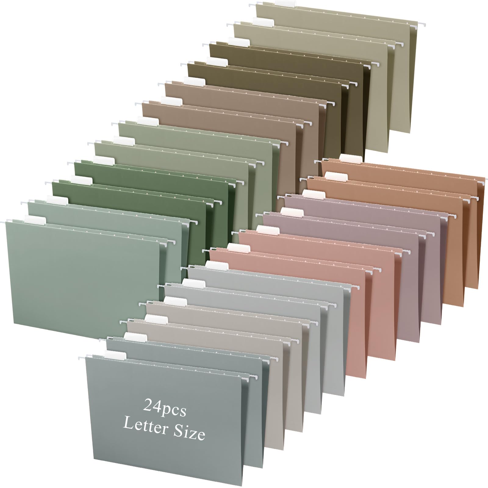 Amazon.com : Yaomiao 24 Pcs Hanging File Folders Letter Size File ...