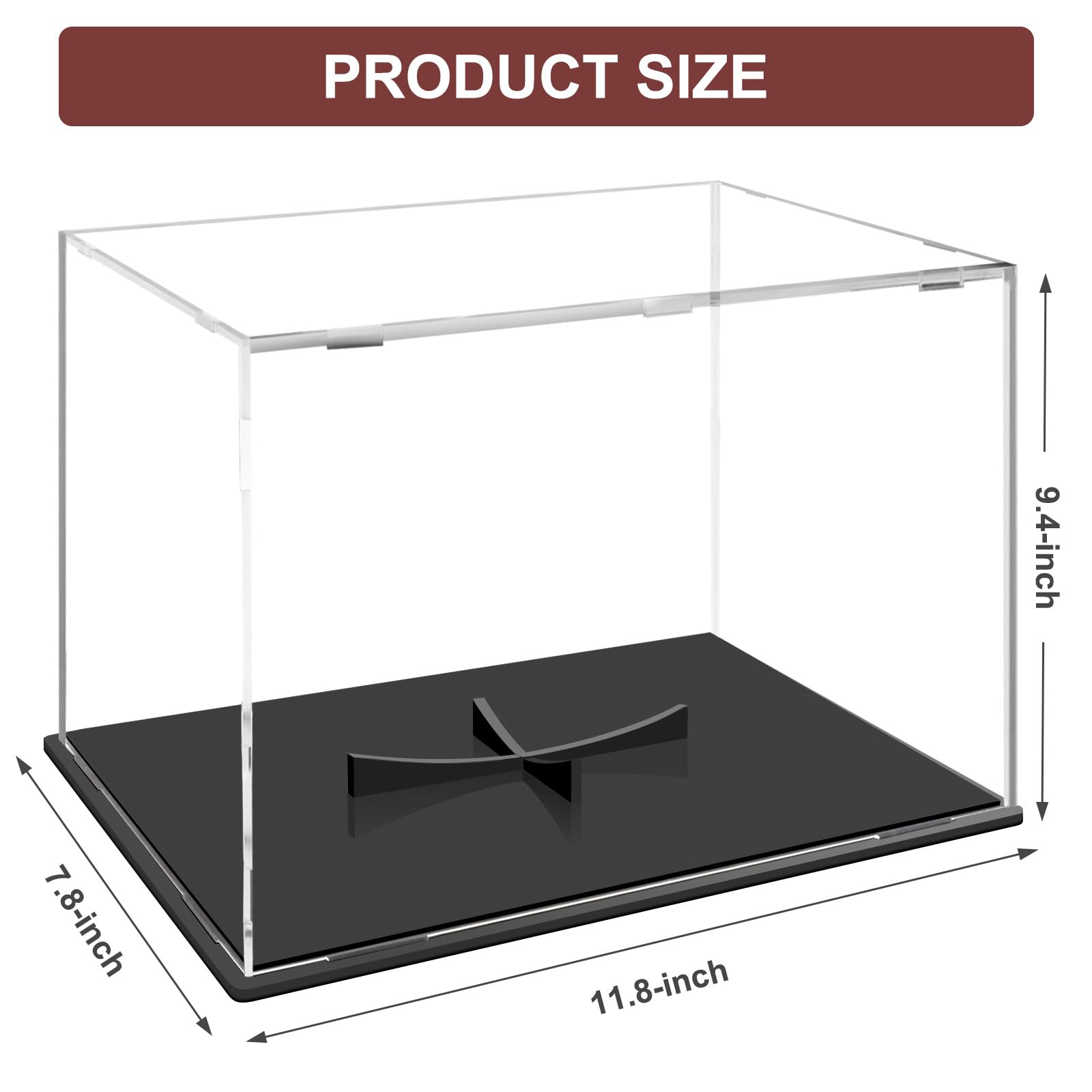 Snapklik.com : Football Display Case, Clear Acrylic Football Display ...