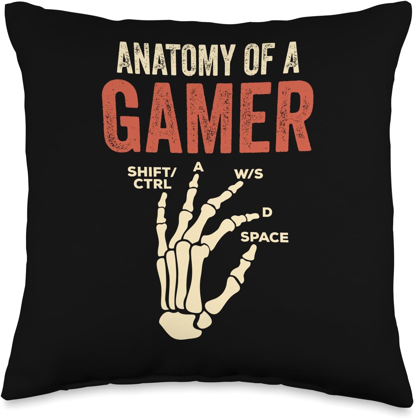 Amazon.com: Anatomy Of A Gamer Skeleton Hand Funny Tees Ideas Anatomy ...