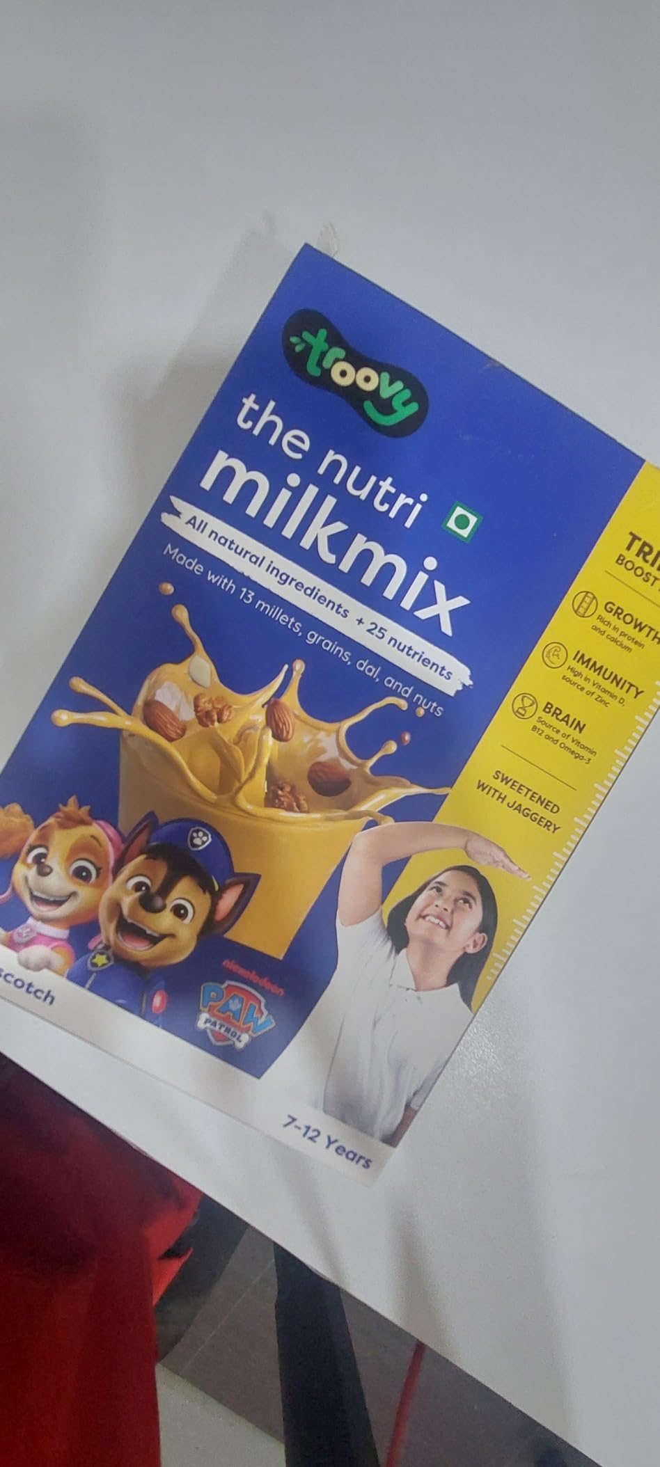 Troovy No Sugar, 13 Millets & Nuts, Butterscoth Nutri Milk Mix, Jaggery ...