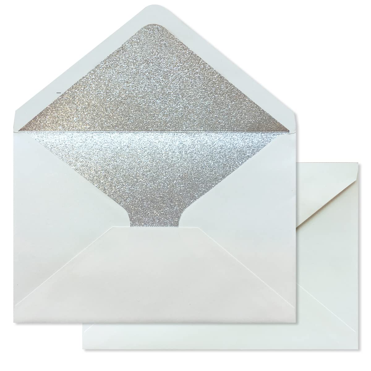 Amazon.com : KUCHYNEE 50PCS A7 Silver Envelopes with Adhesive Self ...