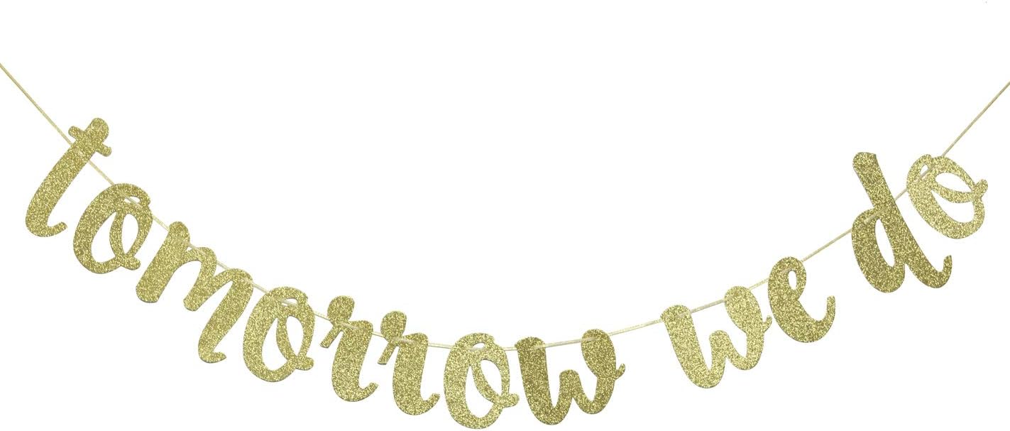 Amazon.com: Tomorrow We Do Banner, Bridal Shower/Engagement/Wedding ...
